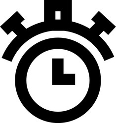 Turn off timer button icon outline style Vector Image