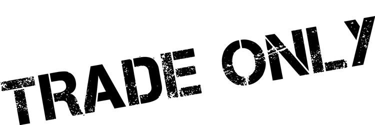 Trade only rubber stamp Royalty Free Vector Image