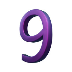 Purple Number 9