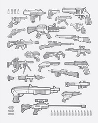 Gun Sketch Vector Images (over 4,900)