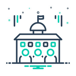 Subsidy icon black sign with editable Royalty Free Vector