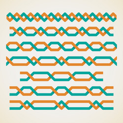 Seamless islamic border Royalty Free Vector Image