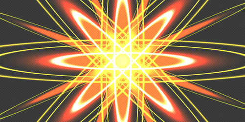 Stars are made of oval light effects glow Vector Image