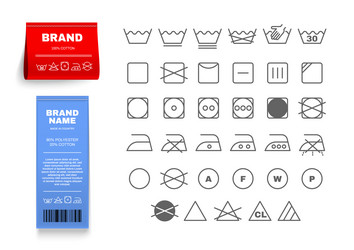 Wash Tag Symbol Vector Images (over 1,600)