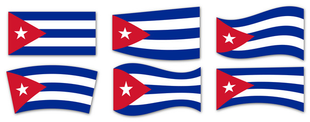 Flat cuban flag Royalty Free Vector Image - VectorStock