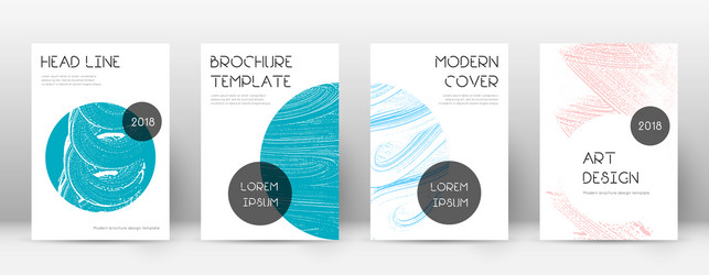 Cover page design template trendy brochure layout Vector Image