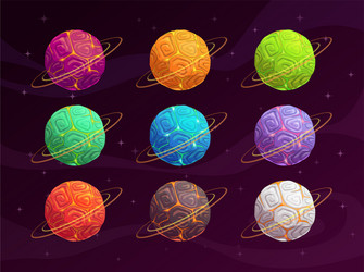 Fancy colorful glossy buttons Royalty Free Vector Image
