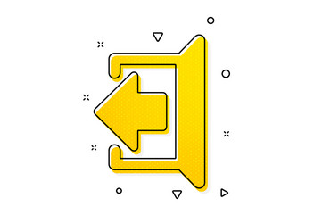 Logout arrow icon sign out Royalty Free Vector Image