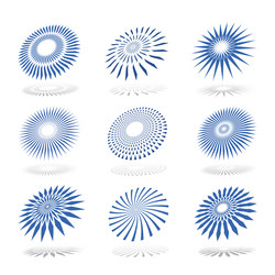 Circular Design Radiating Vector Images (over 38,000)