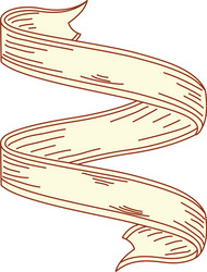 Long sketch ribbon Royalty Free Vector Image - VectorStock