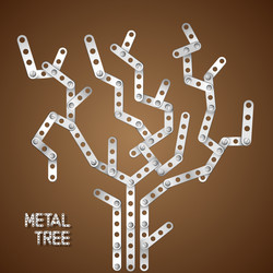 Abstract silver christmas tree Royalty Free Vector Image