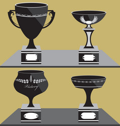Abstract trophies Royalty Free Vector Image - VectorStock