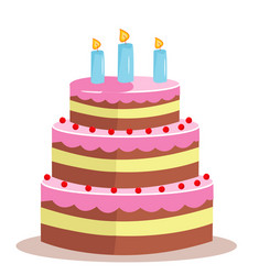 Birthday Cake Counting Game for Kids Royalty Free Vector