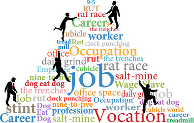 Inefficient business race and rat work drudgery Vector Image