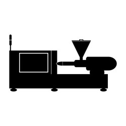 Injection molding machine icon Royalty Free Vector Image