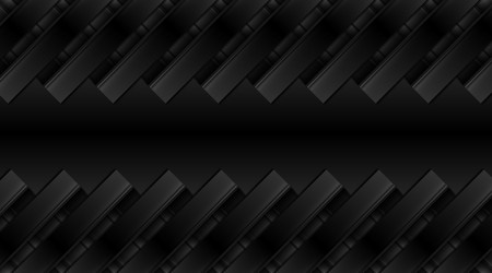 Black tech glossy triangles background Royalty Free Vector
