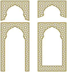 Arches frames and additional design elements Vector Image