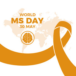 World ms day poster Royalty Free Vector Image - VectorStock
