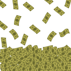 Green money bill Royalty Free Vector Image - VectorStock