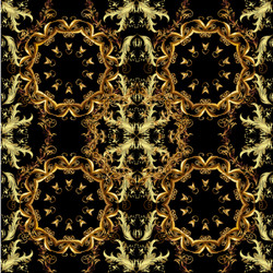 Seamless medieval floral royal pattern gold Vector Image