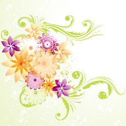 Floral design elements Royalty Free Vector Image