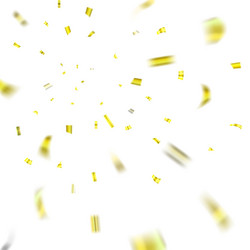 Gold confetti explosion isolated background Vector Image