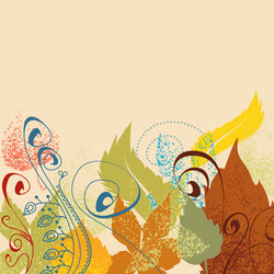 Autumn background Royalty Free Vector Image - VectorStock