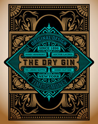 Gin Label Template Vector Images (over 600)