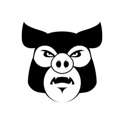 Evil Cartoon Pig Face