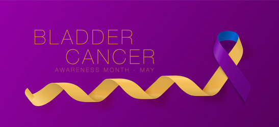 Bladder cancer awareness calligraphy poster design