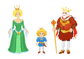 Fantasy fairy tale clipart cartoon characters Vector Image