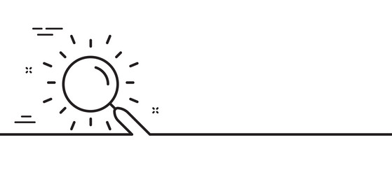 Search line icon find document sign minimal Vector Image