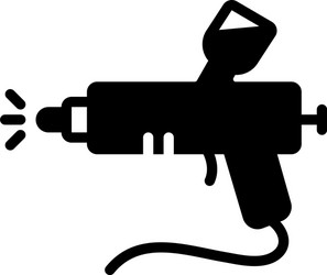 Air compressor with spray gun outline icon Vector Image