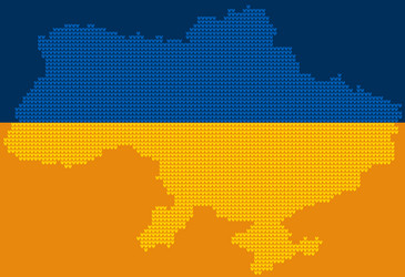 Transparent ukrainian geographical map Royalty Free Vector