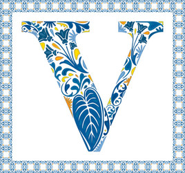 Letter v Royalty Free Vector Image - VectorStock
