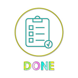 Things to do paper word sign with colorful Vector Image