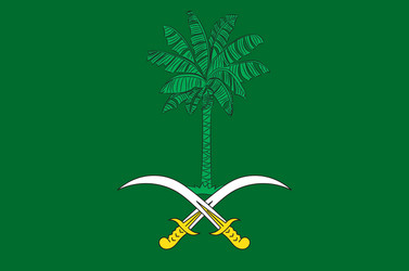 Coat of arms of kingdom of saudi arabia Royalty Free Vector