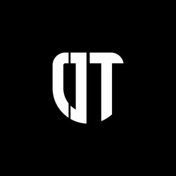 Ot logo monogram with slash style design template Vector Image