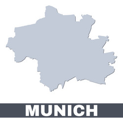 Modern city map - munich city germany Royalty Free Vector