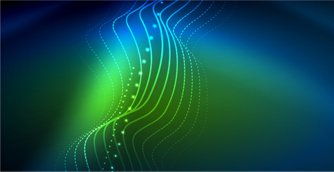 Neon wave background Royalty Free Vector Image