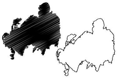 Orust island kingdom of sweden map scribble Vector Image