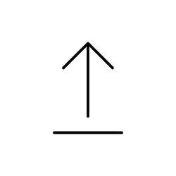 Upload icon load data symbol Royalty Free Vector Image