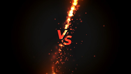 Concept vs comparison between two sides template Vector Image