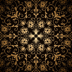 Vintage gold pattern Royalty Free Vector Image