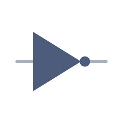 Not gate icon image suitable for mobile Royalty Free Vector