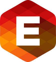 Z hexagon pixel letter shadow logo icon design Vector Image