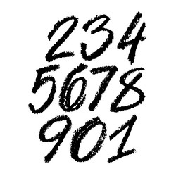 Hand Written Numbers Vector Images (over 1,000)