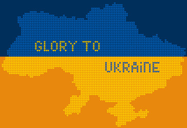 Transparent ukrainian geographical map Royalty Free Vector