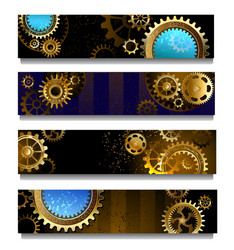 Industrial banner with manometer Royalty Free Vector Image