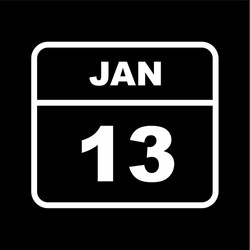 January 13 Vector Images (over 130)